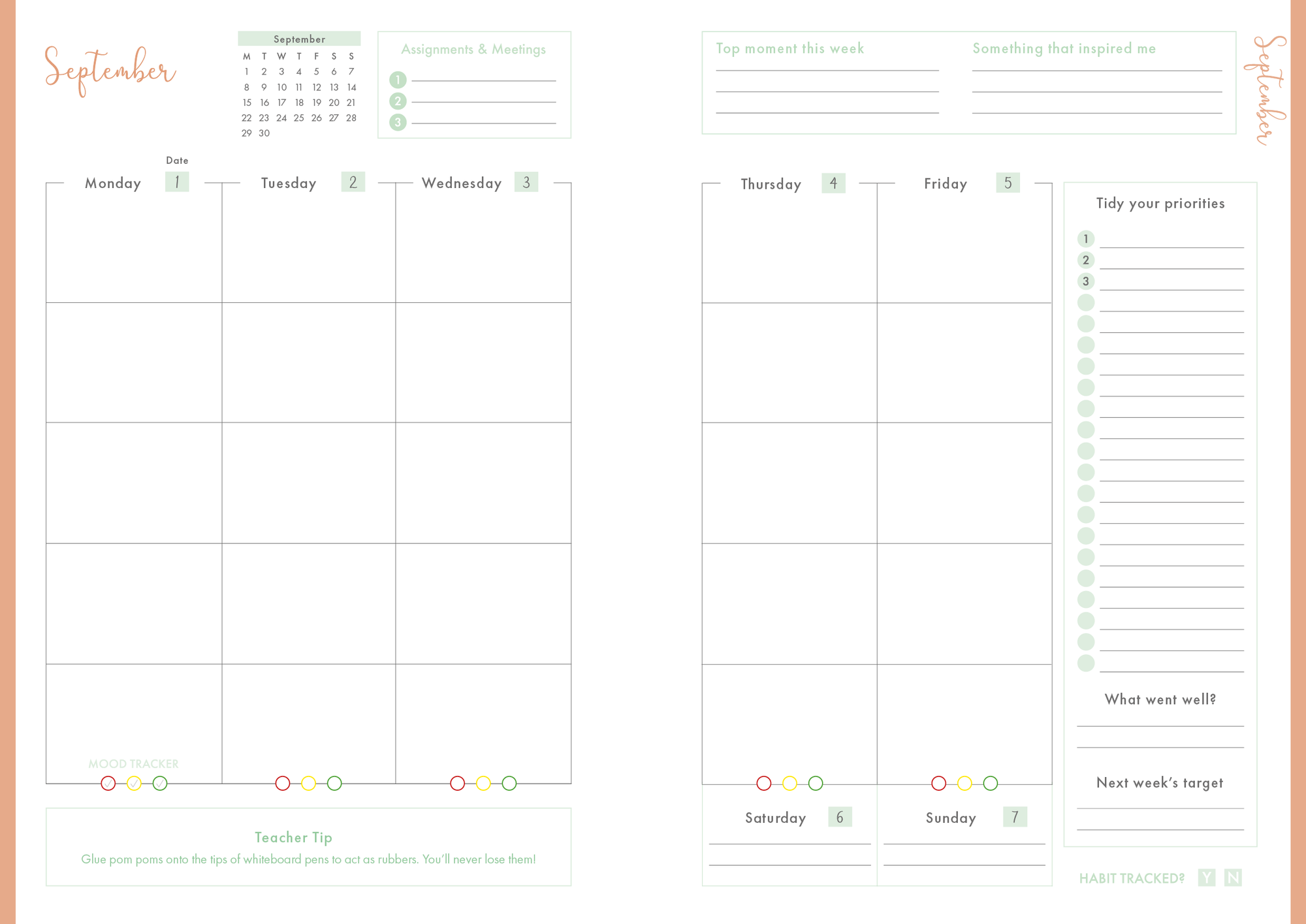 Citrus Grove - Book Student Teacher Planner – Tidy Think